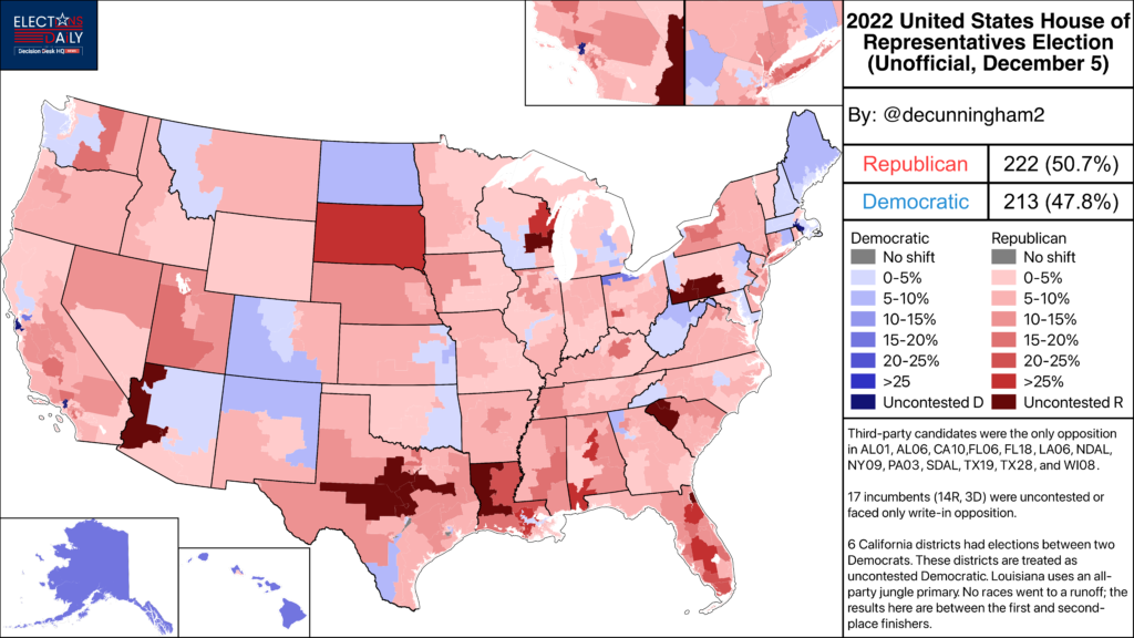 Republicans Ride Inconsistent House Swings to a Majority - Elections Daily